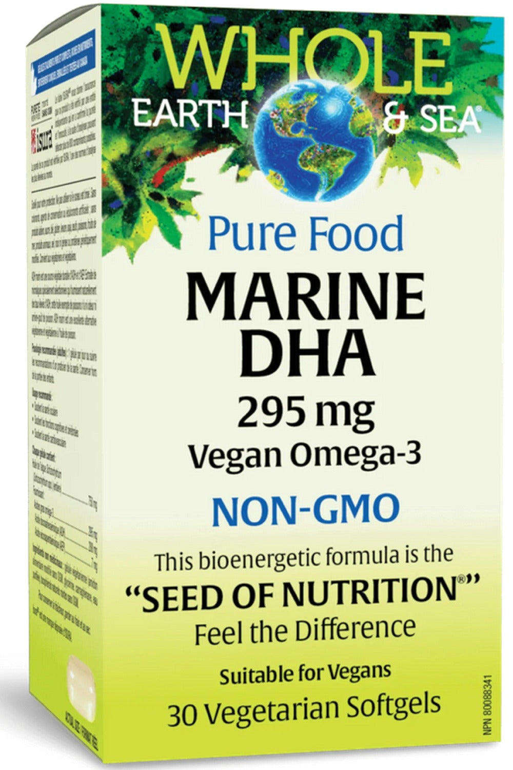 WHOLE EARTH & SEA Marine DHA Vegan Omega-3 (30 v-sgls) – Down to Earth ...