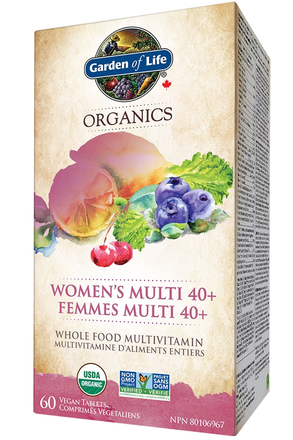 GARDEN OF LIFE ORGANICS Multivitamin - Women’s Multi 40+ (60 vegan tab ...